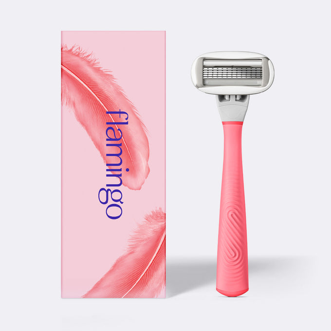 5-Blade Razor for Smooth, Comfortable Shaving | Flamingo